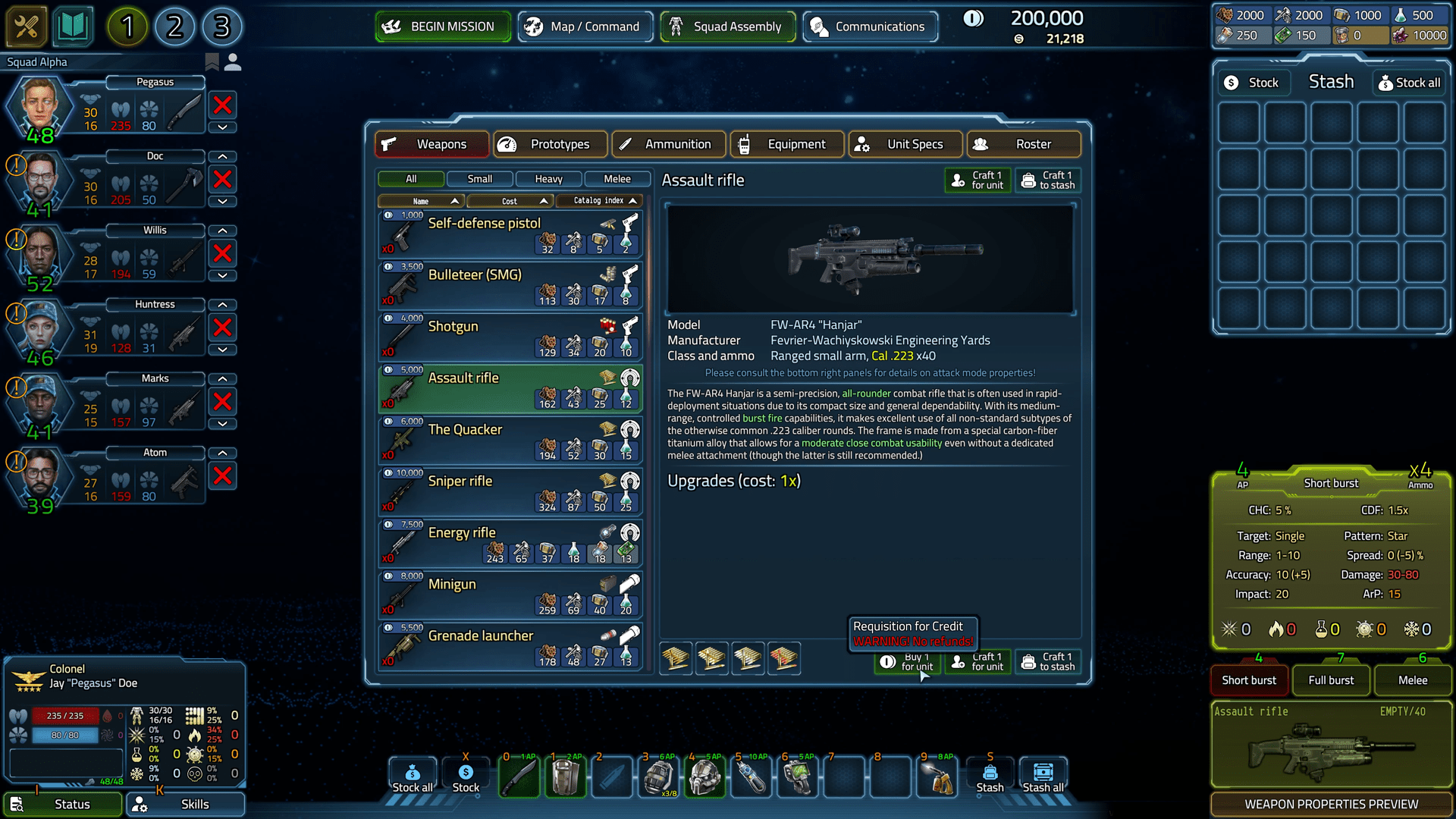 USC: Counterforce – Firesquid